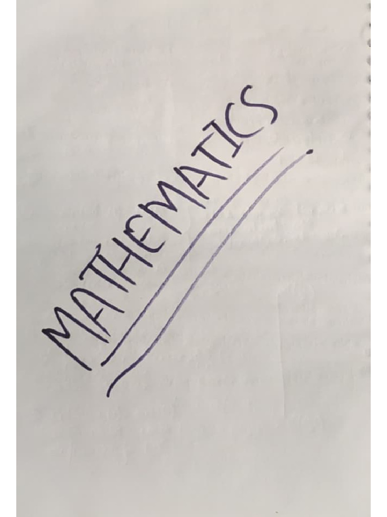 Maths Formula Sheet | PDF