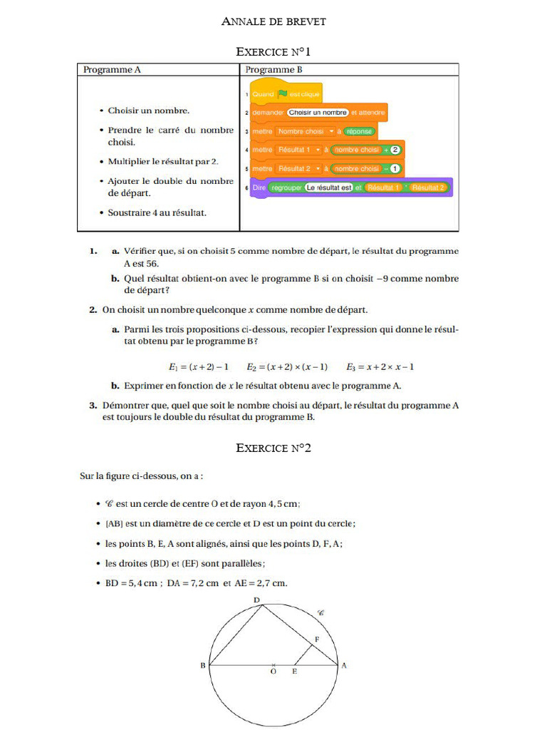 Brevet 2 | PDF