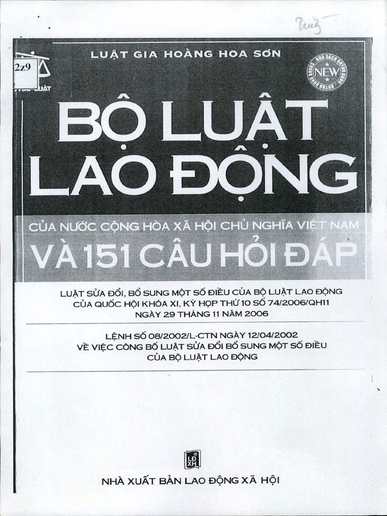 TL11 - Bo Luat Lao Dong | PDF