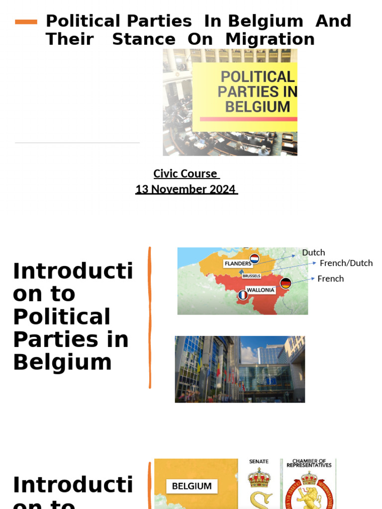 Political Parties in Belgium and Their Stance On Migration | PDF | Human Migration | Cultural ...