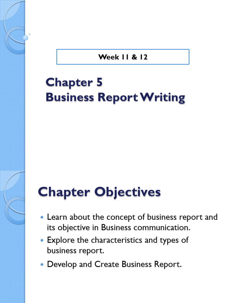 BC-5 Business Report Writing | PDF | Communication | Human Communication