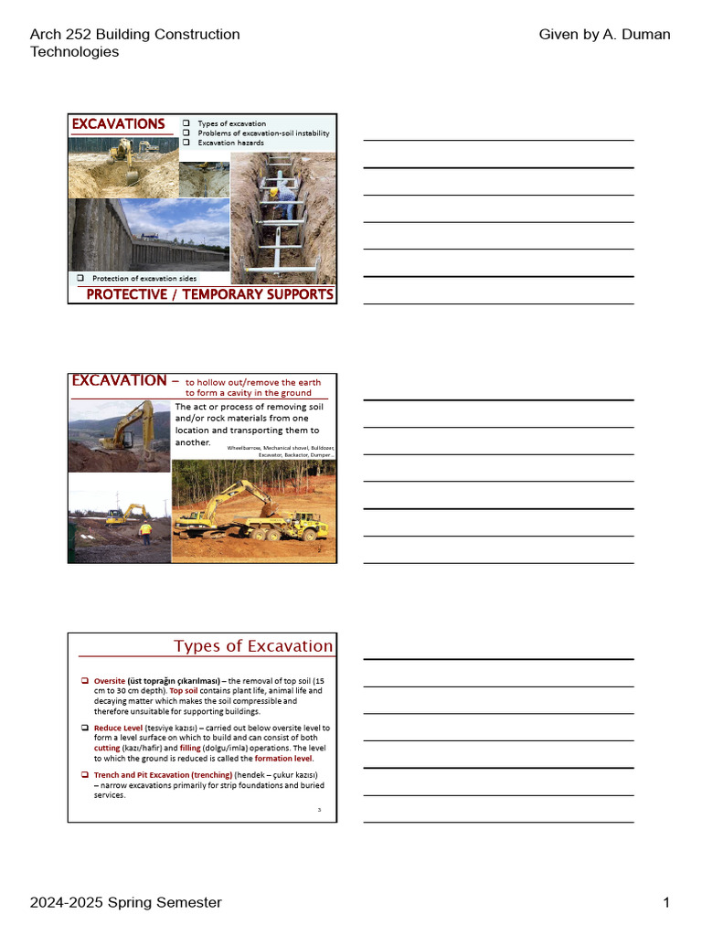 Excavation Support Techniques Overview | PDF | Deep Foundation | Civil ...