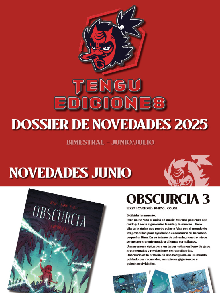 Dossier Novedades Tengu Ediciones 2025 Junio-Julio | PDF