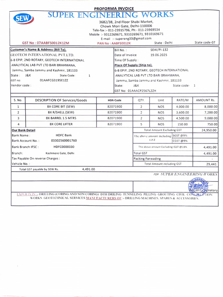 Geotech International PI 19.06 | PDF | Government | Government Finances