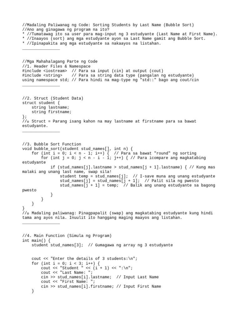 Bubble Sorting | PDF
