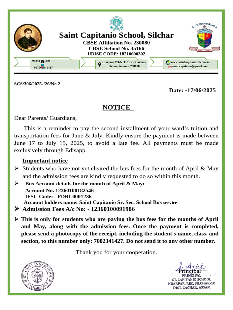 Fee Notice1 | PDF
