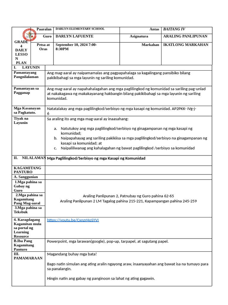 TSS 1 DLP Sample 1 | PDF