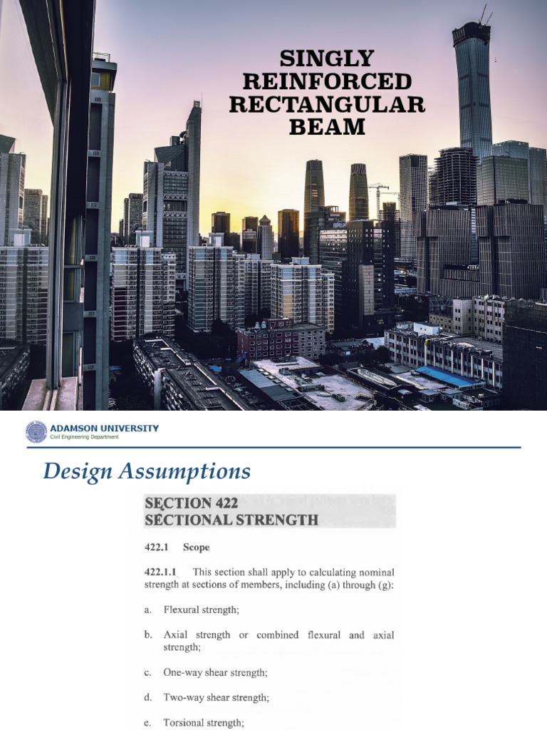 ADU Chapter 2 Singly Reinforced Rectangular Beam Sections | PDF | Beam ...