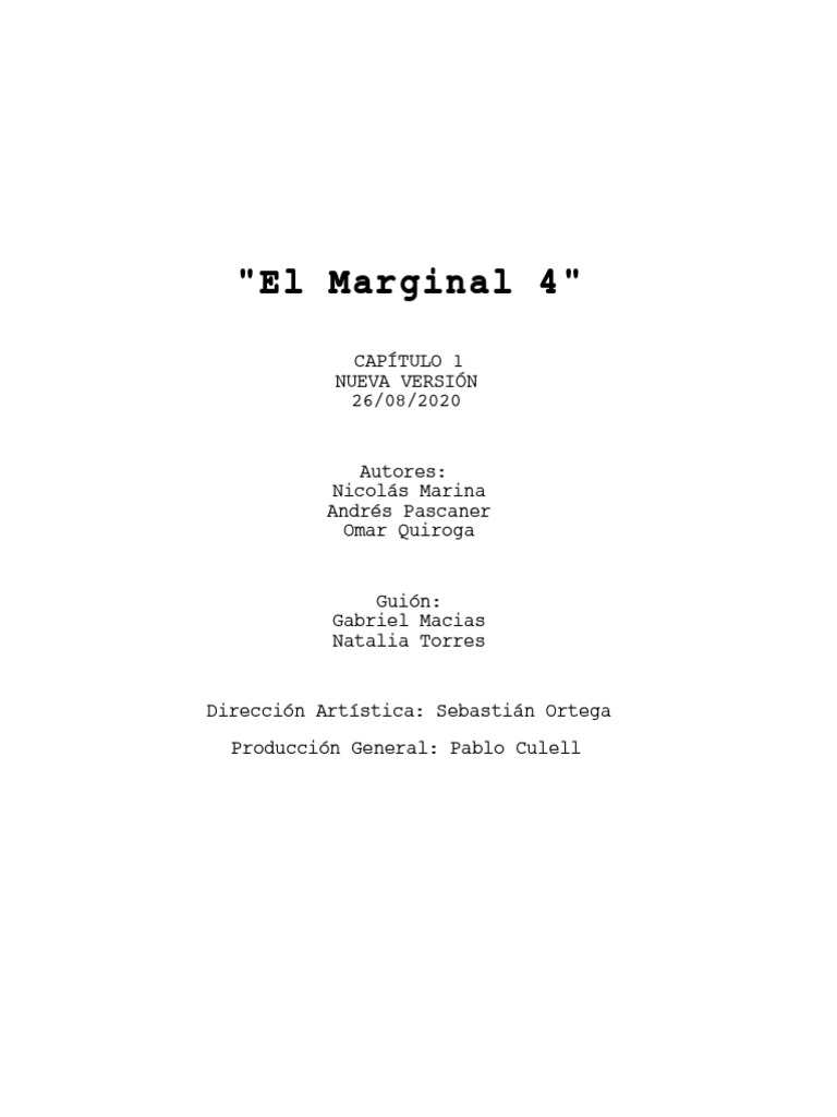 El Marginal 4 Capi Tulo 1 | PDF | Camión | Motocicleta