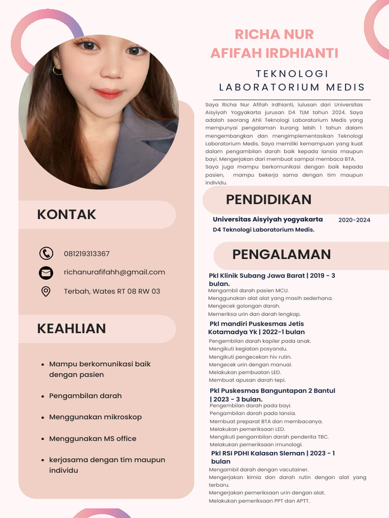 Analis Kesehatan - Richa | PDF