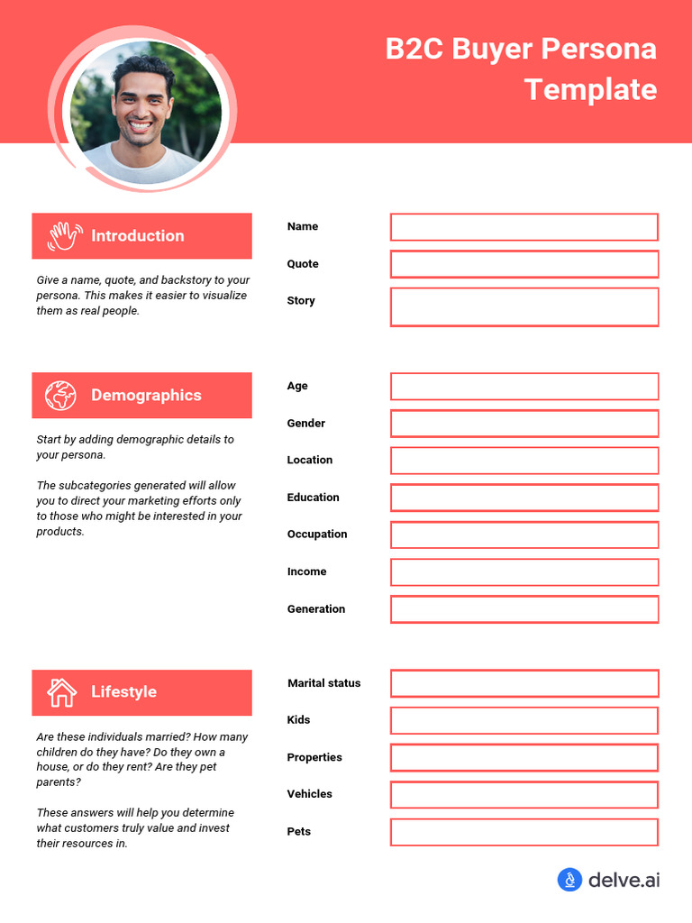 b2c Buyer Persona Template | PDF | Marketing | Brand