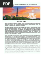 Eiffel Tower Vocabulary Quiz Explained | PDF | Elevator | Art