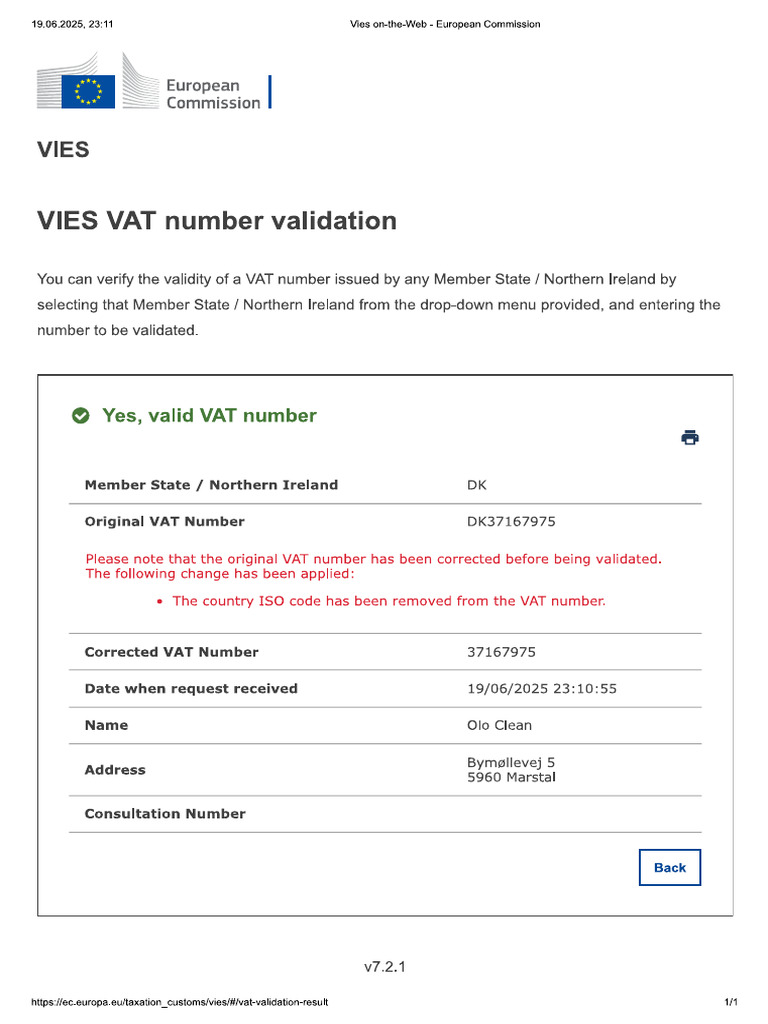 VAT Validation | PDF