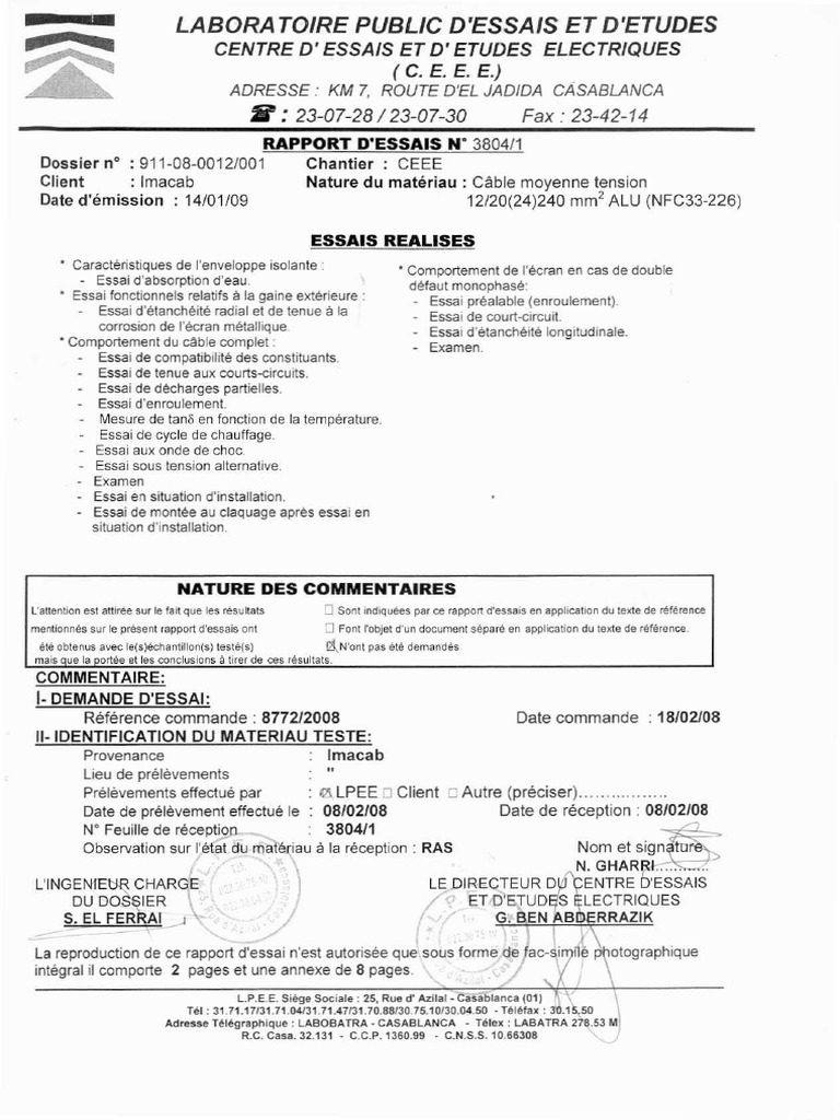 Essais Types S26 2009 | PDF