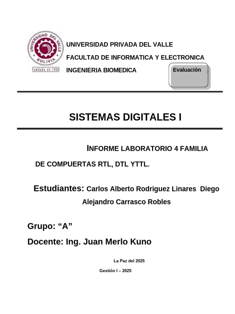 Digi1 Lab4 | PDF | Circuito integrado | Transistor