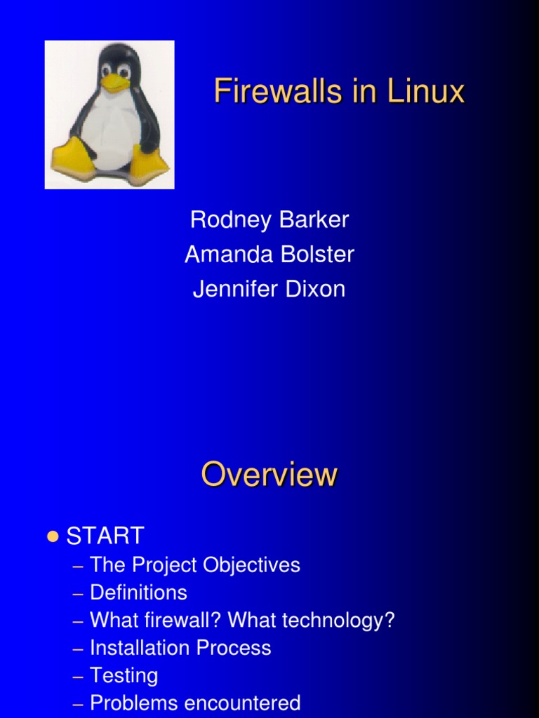 Linux Firewalls PPT 4205 | PDF | Firewall (Computing) | File Transfer Protocol