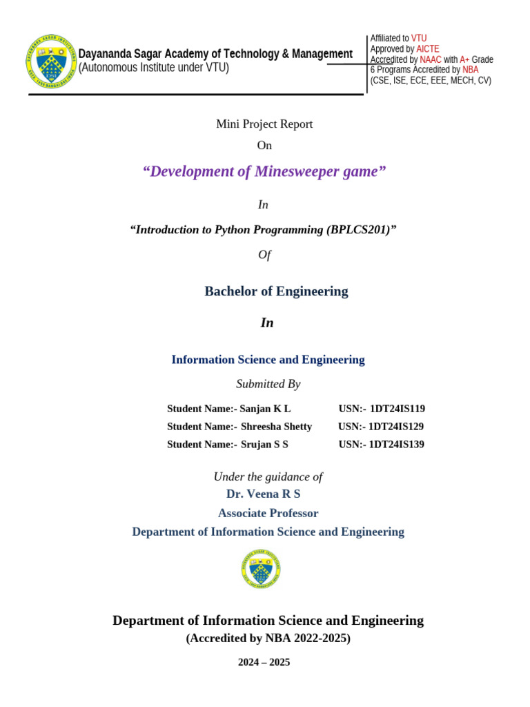 BPLCS201 IPP MiniProject Report Format-1 | PDF | World Wide Web | Internet & Web