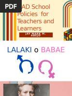 Gender Responsive Basic Education Policy | PDF | Gender | Gender Studies
