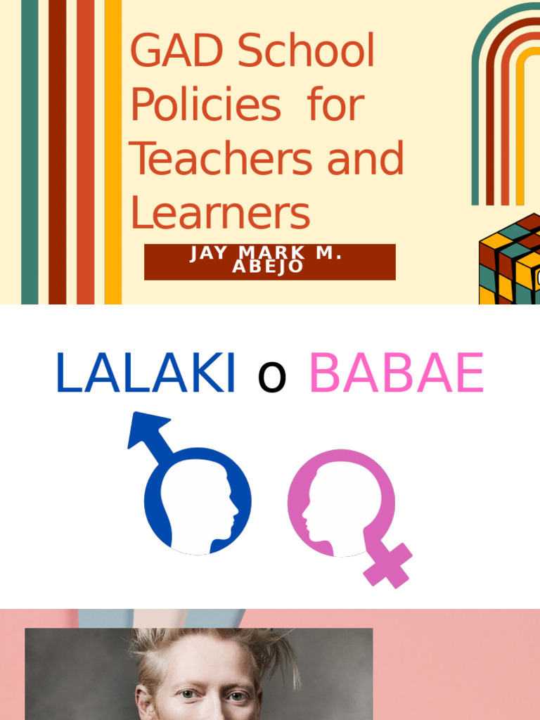 GAD 2024 For Learners B | PDF | Educational Assessment | Gender Equality