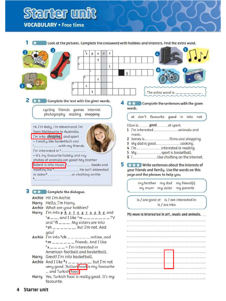 Unit Starter Workbook | PDF