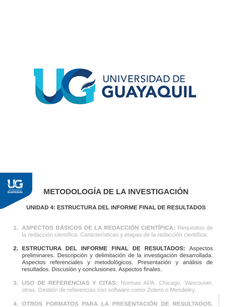 U4.2 - Estructura Del Informe de Resultados - Estructura Del Informe Final | PDF | Datos ...