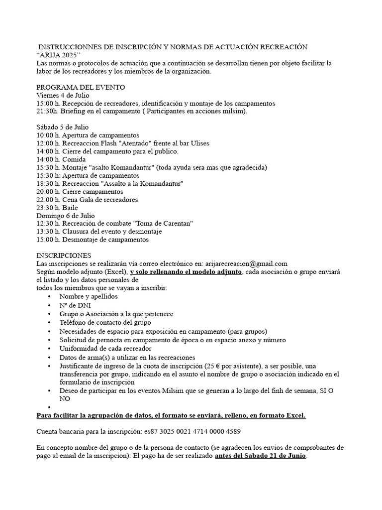 Dosier Arija 2025 | PDF | Cámping