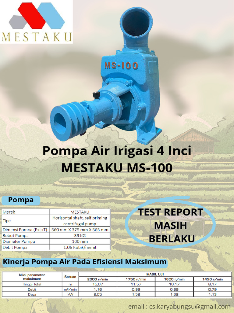 Brosur Pompa Only 4 Inci | PDF