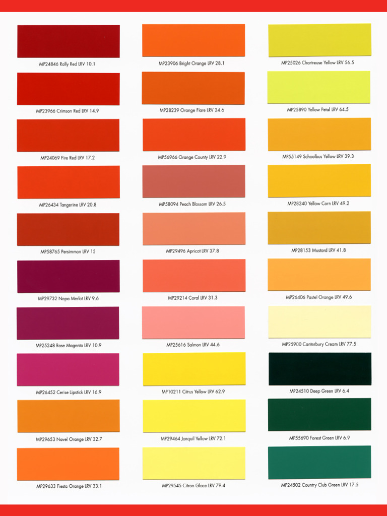 Matthews Color-Selector-Chart-01 | PDF