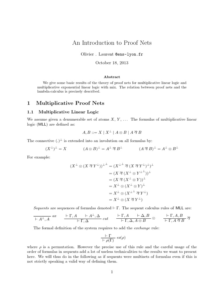 Proof Nets | PDF | Vertex (Graph Theory) | Discrete Mathematics