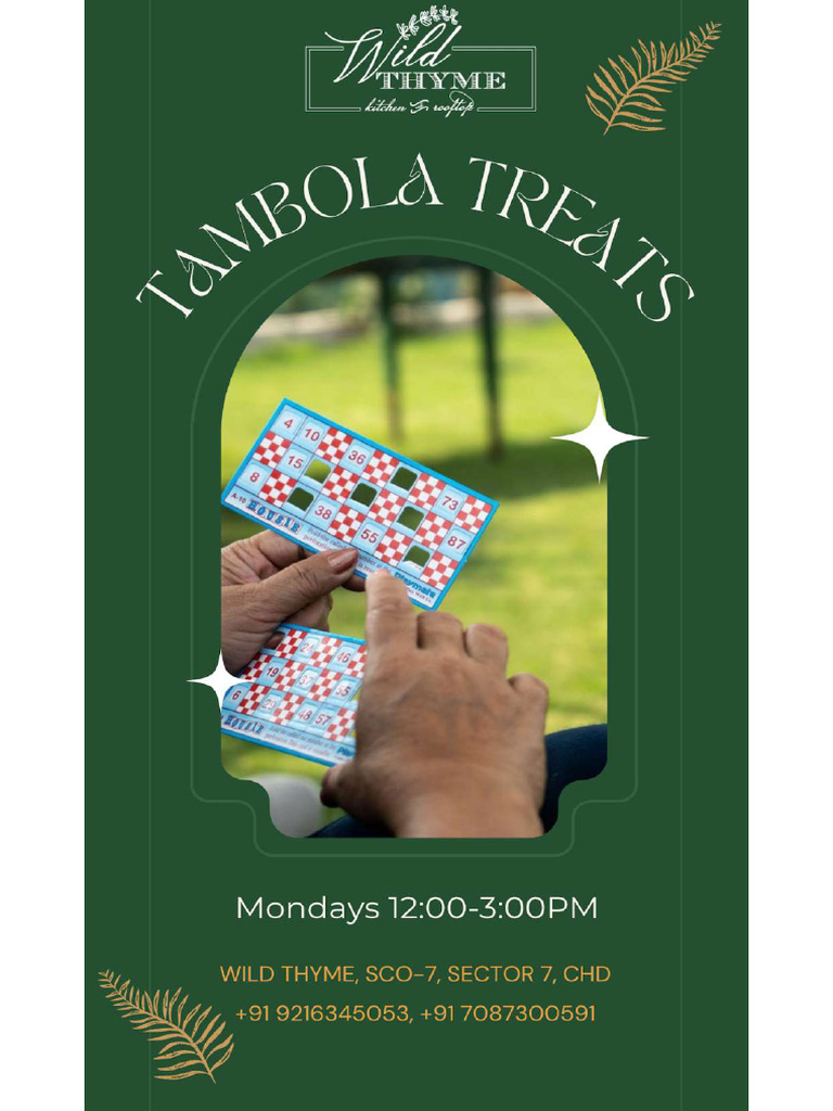 Tambola Tent Card | PDF