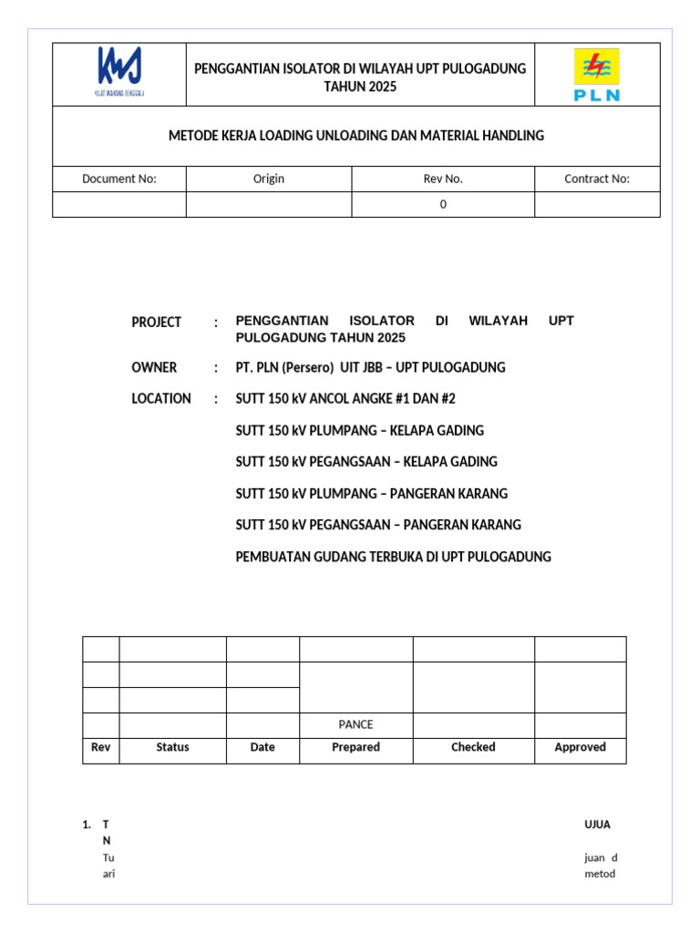 Metode Kerja Loading Unloading Dan Material Handling | PDF