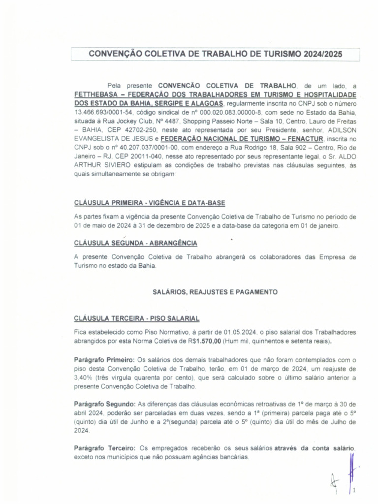 Bahia CCT 2024 - 2025 | PDF