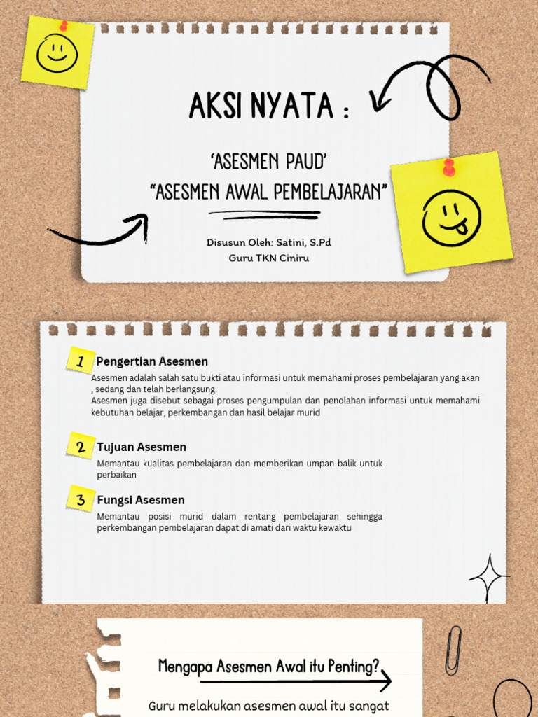 Pentingnya Asesmen Awal PAUD | PDF