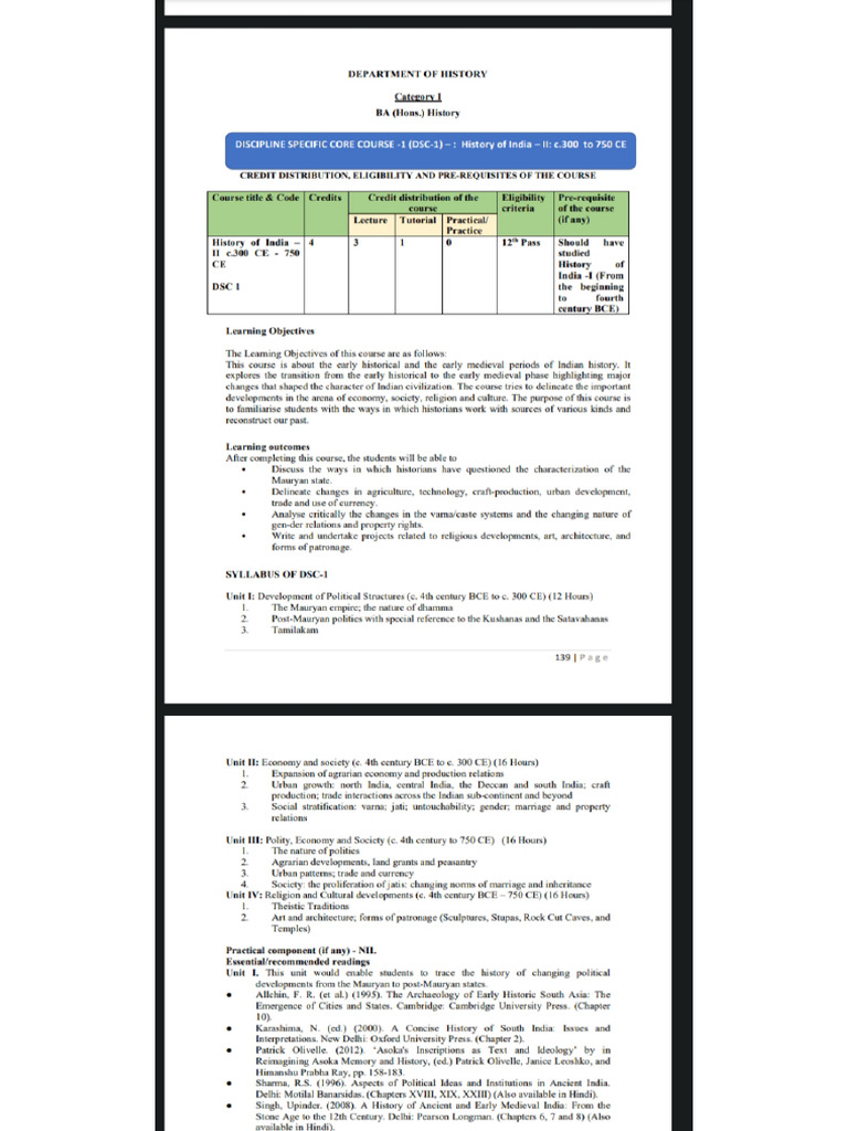 Syllabus Semester 2nd | PDF