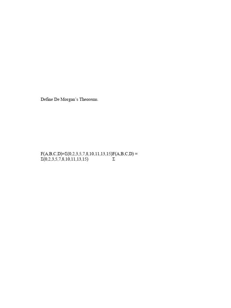 Model Question Paper of Digital Electronic and Computer Organization | PDF