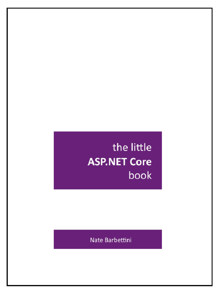 The Little Aspnet Core Book Nate Barbettini download | PDF | C Sharp (Programming Language ...
