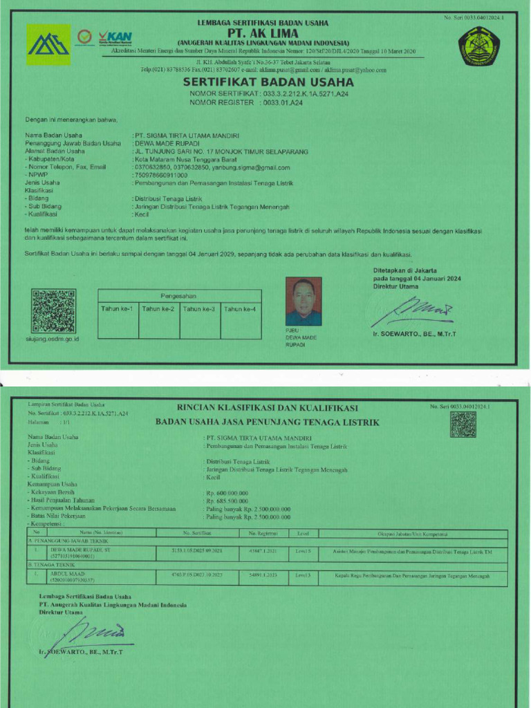 Sbu Distribusi TM Sigma | PDF