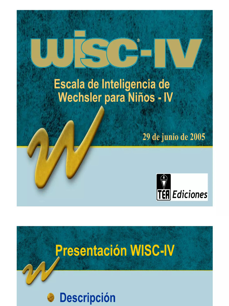 Wisc-Iv | PDF
