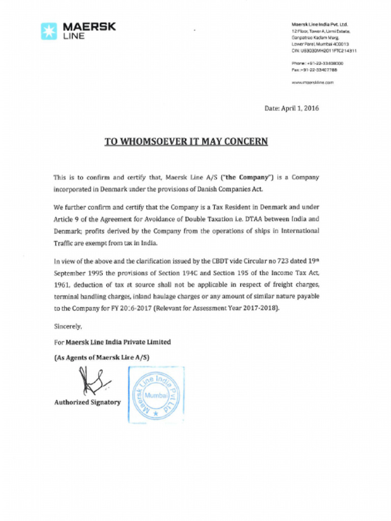 Tds Declaration | PDF