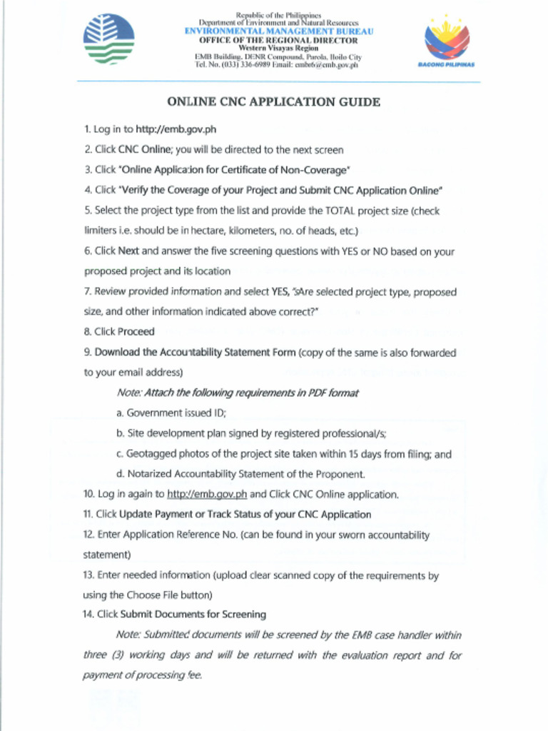 CNC - Online Procedure | PDF