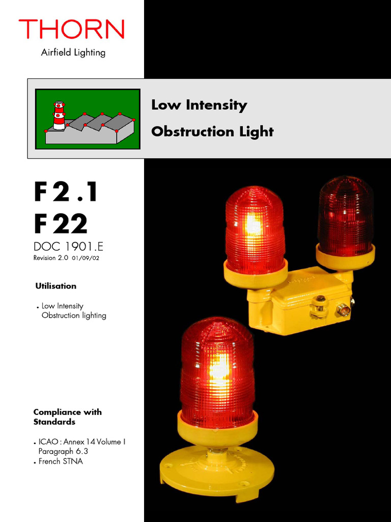 ICAO-Compliant Low Intensity Lights | PDF | Screw | Lighting