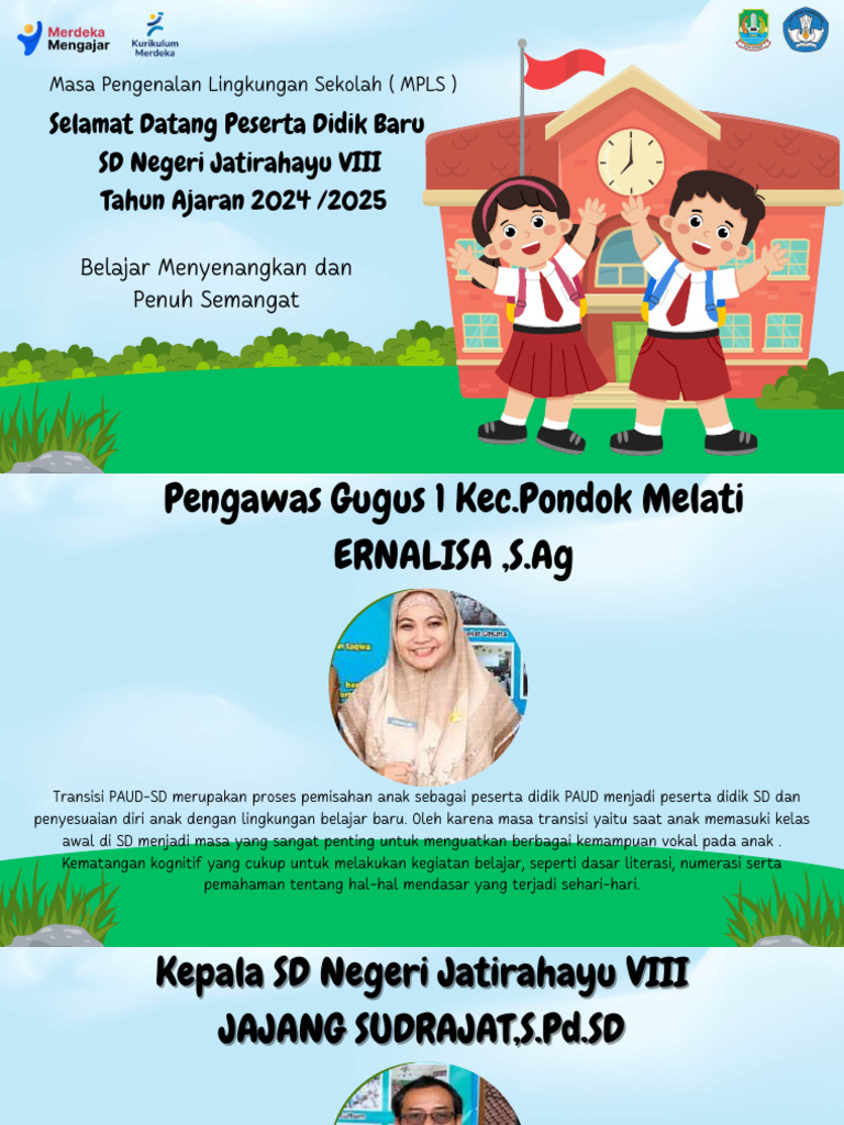 Selamat Datang Peserta Didik Baru Tahun Ajaran 2024 2025-Compressed | PDF