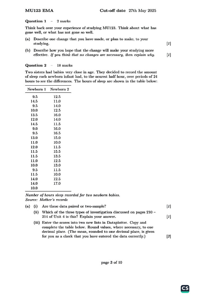A Level Maths Assignment | PDF