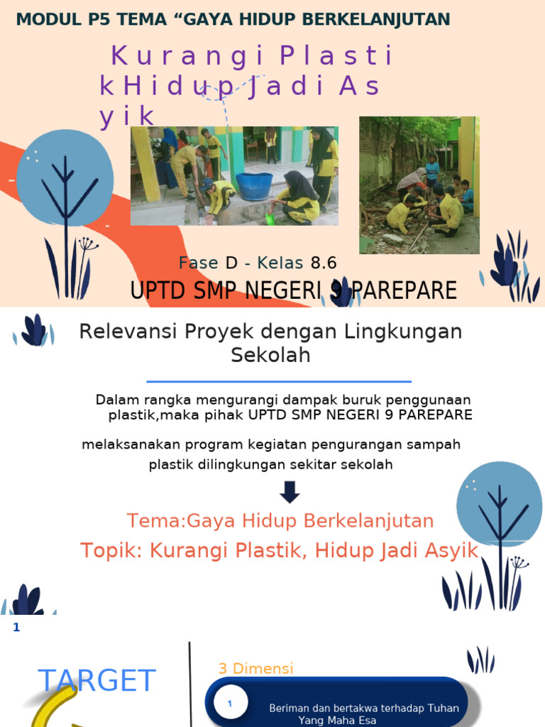 Modul Projek - Kurangi Sampah Plastik Hidup Jadi Asik - Fase D PDF | PDF