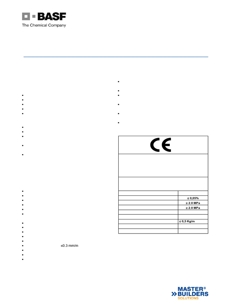 Masterkure® HD 200WB | PDF | Hormigón | Materiales