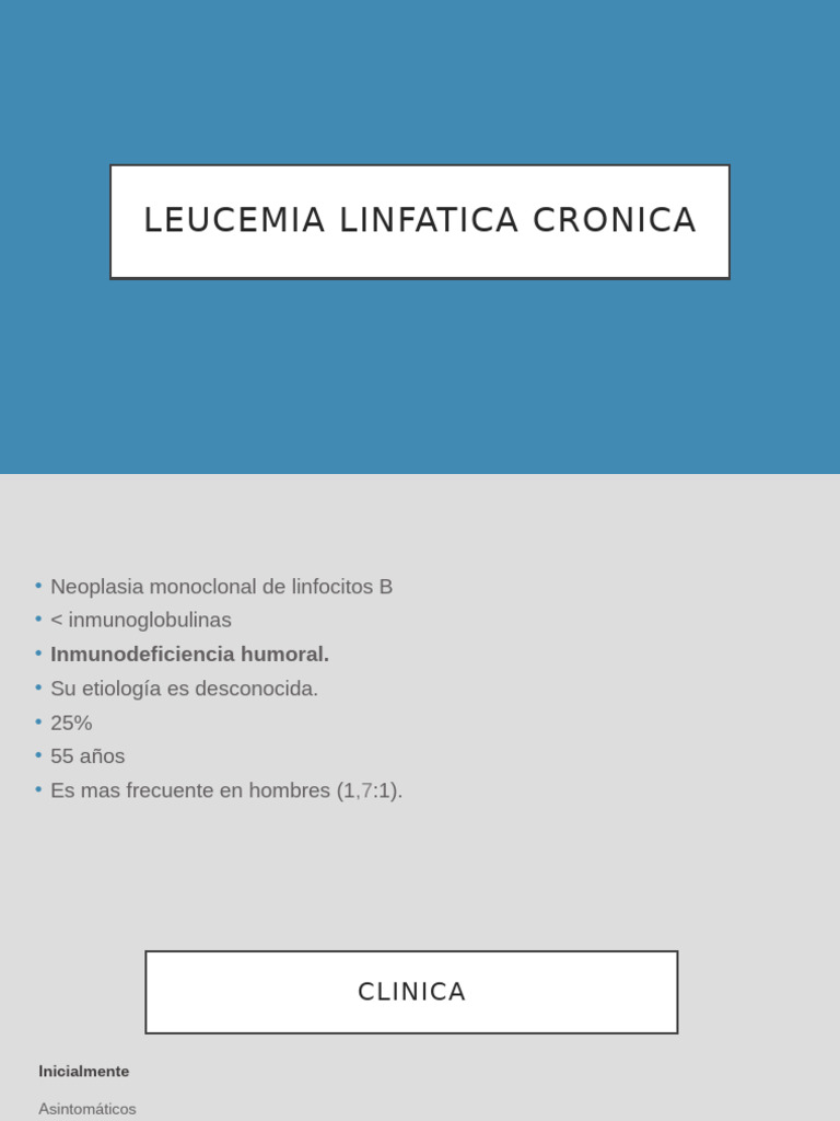 Leucemia Linfatica Cronica | PDF | Enfermedades y trastornos ...