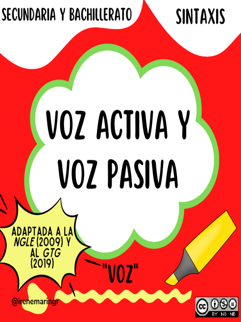 Voz activa y pasiva en español | PDF | Verbo | Asunto (gramática)