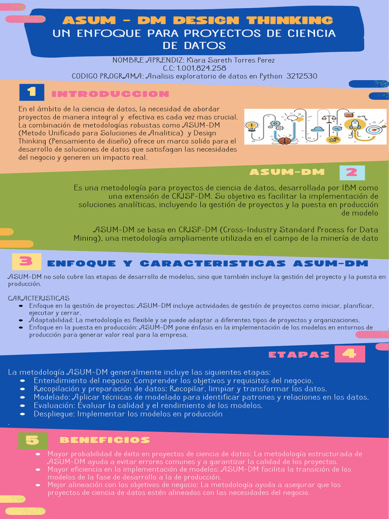 Infografía Análisis Exploratorio de Datos en Python | PDF | El pensamiento de diseño | Cognición