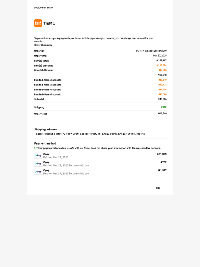 Temu Web Document | PDF