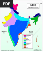 India Coastal States and Lengths Map | PDF | Physical Geography ...